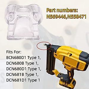 N558471 N569446 Nailer No Mar Tip （4 PCS）Compatible with DeWalt Replaces DCN680D1 DCN681B SURPOUF
