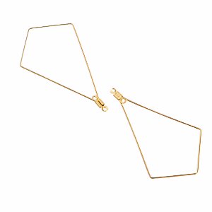 SEWOART Jewelry Making Earring Components 50pcs Stainless Steel Earring with Geometric Beading