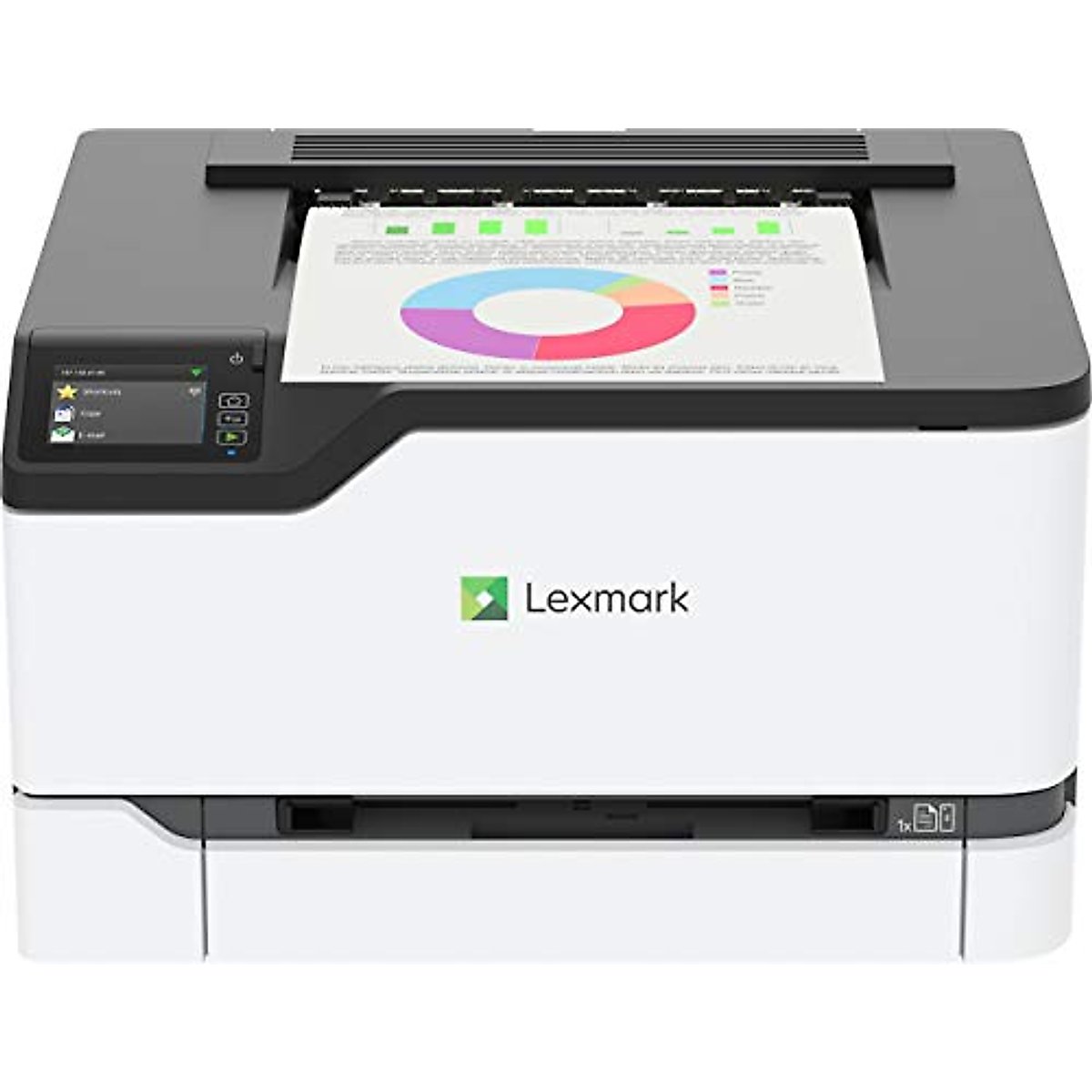 Lexmark C3426dw Color Laser Printer with Interactive Touch Screen, Full-Spectrum Security and Print Speed up to 26 ppm (40N9310),White,Small
