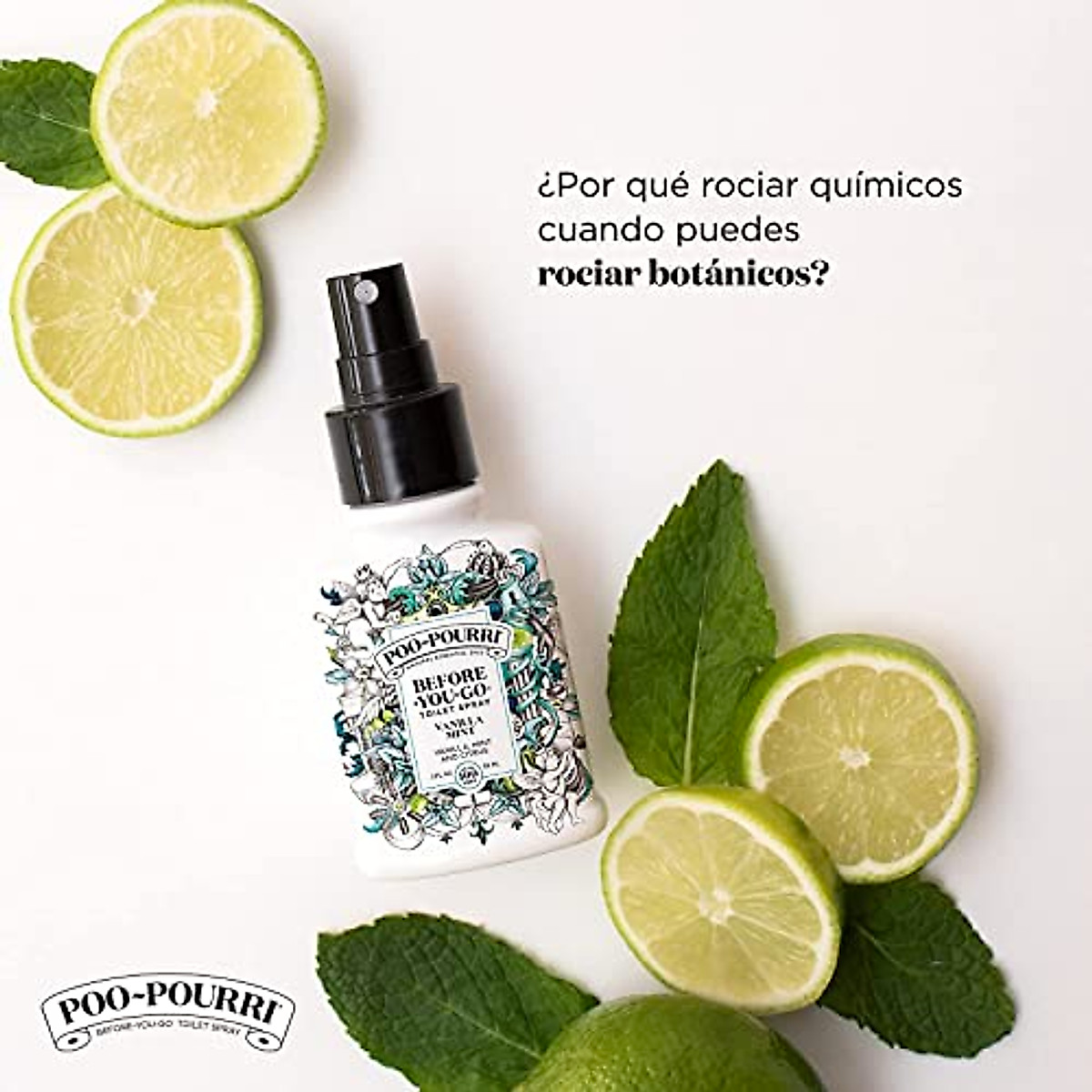 Poo-Pourri Before-You-Go Toilet Spray, Vanilla Mint, Travel Size 10 mL - Vanilla, Mint and Citrus