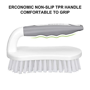 SetSail Toilet Brush and Plunger Set for Bathroom Cleaning & SetSail Scrub Brush, 2 Pcs Heavy-Duty Scrub Brushes for Cleaning