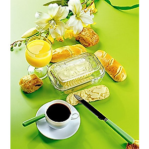 Luminarc Cow Butter Dish, Set of 1, Lid, 1, Clear