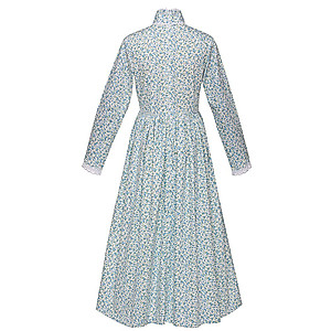 GRACEART Pioneer Girl Dress Colonial Prairie Costume Peasant Amish Dresses 100% Cotton