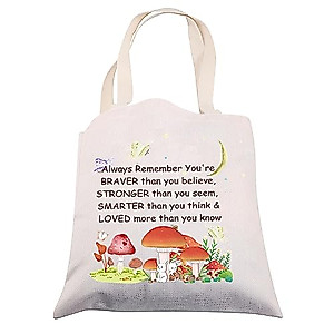 CMNIM Mushroom Tote Bag Canvas Aesthetic Mushroom Canvas Tote Bag for Women Reusable Grocery Bag School Book bag Tote (Mushroom Tote Bag)