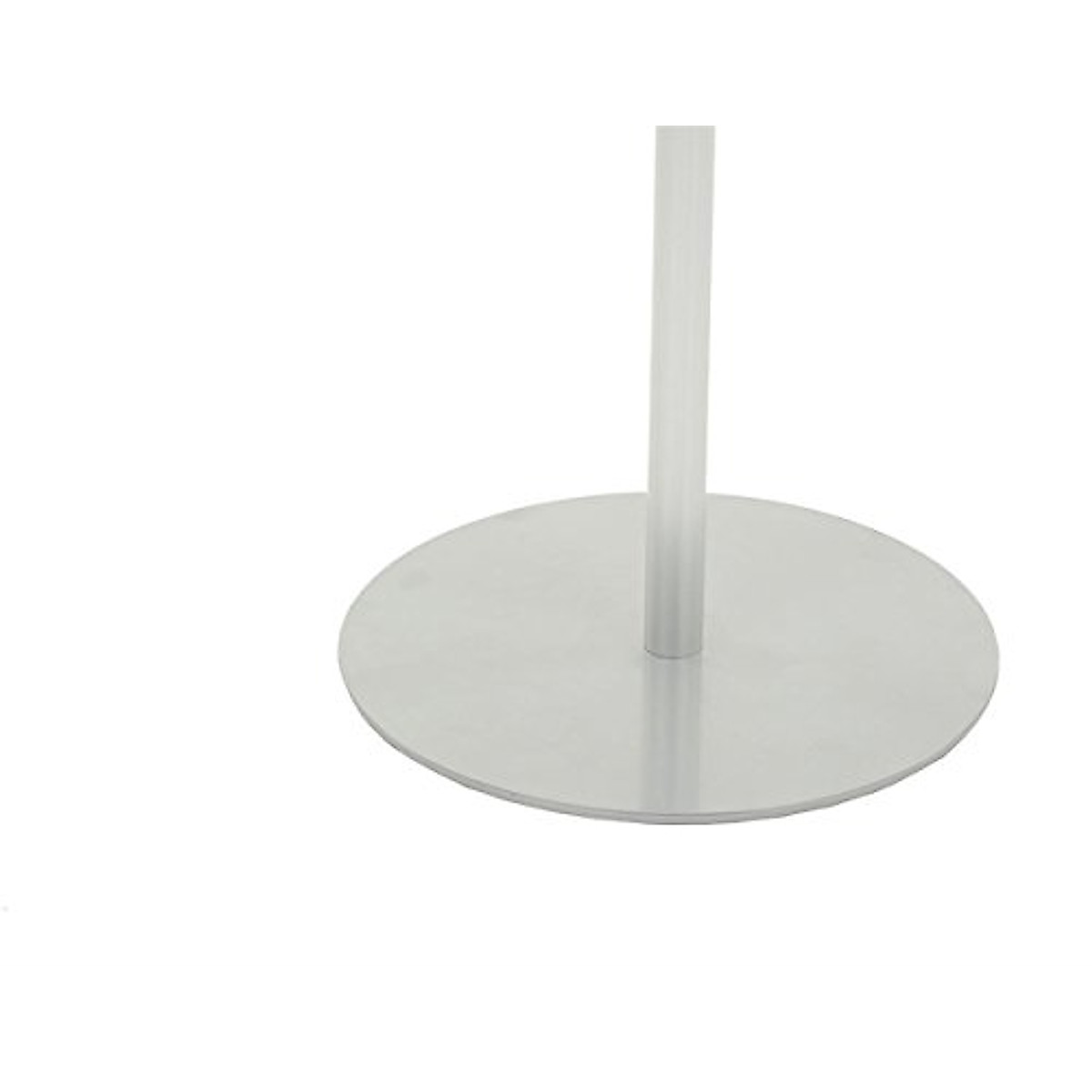 Displays2go Two-Way Straight Arm Garment Rack, Portable- Aluminum