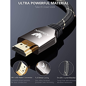 ARISEN 8K HDMI 2.1 Cable 8ft & 2ft Bundle