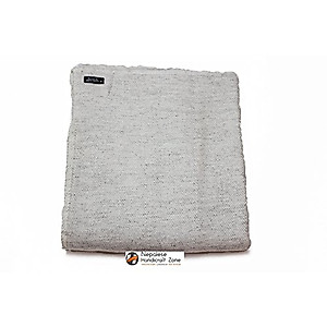 Himalayan Cashmere Throw,Natural Cashmere Blanket 54" x 108",Hand Made in Nepal