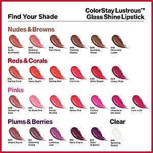 Revlon Lipstick, Super Lustrous Glass Shine Lipstick, High Shine Lipcolor with Moisturizing Creamy Formula, Infused with Hyaluronic Acid, Aloe and Rose Quartz, 002 Beaming Strawberry, 0.15 Oz