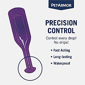 PetArmor Plus for Cats, Flea & Tick Prevention for Cats (Over 1.5 lb), Includes 6 Month Supply of Topical Flea Treatments, white, 6 count