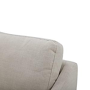 Amazon Brand – Stone & Beam Rustin Contemporary Deep-Seated Living Room Accent Chair, 48"W, Cream