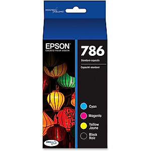 Epson T786120-BCS DURABrite Ultra Black and Color Combo Pack Standard Capacity Cartridge Ink, Black, Cyan, Magenta, Yellow