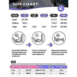 2PM SPORTS Roller Skates for Girls, 4 Size Adjustable Light up Kids Skates, Beginner Roller Skates for Boys Indoor Outdoor - Purple Large