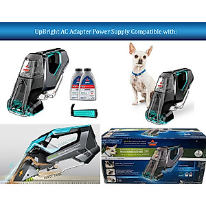 UpBright 10V AC/DC Adapter Compatible with Bissell 2837 2842 2846 2877 Pet Stain Eraser PowerBrush Plus Carpet Cleaner Li-Ion PetStain PetStainEraser 630mA Power Brush 1624554 Supply Battery Charger
