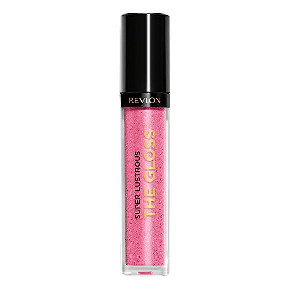 Lip Gloss by Revlon, Super Lustrous The Gloss, Non-Sticky, High Shine Finish, 210 Pinkissimo, 0.13 Oz