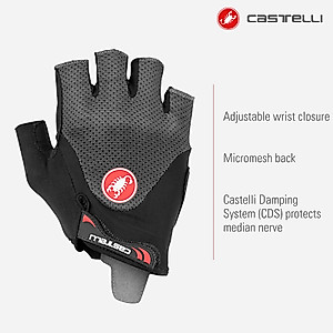 Castelli Men's Arenberg Gel 2 Glove for Road and Gravel Biking l Cycling - Dark Gray - Large