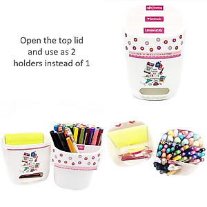 LOTSA. STYLE Utensil Drying Sink Caddy with Diatomite, Multi Purpose Holder Organizer, Kitchen Countertop Craft Table Desktop Office (Grey)