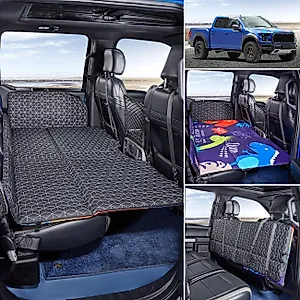 ABE Dog Back Seat Extender for Truck,Truck Dog Seat Cover Back Seat,Non Inflatable Truck Bed Mattress,Dog Hammock for Truck,Dog Bed for Truck,Pet Seat Covers for F150/RAM1500/Silverado