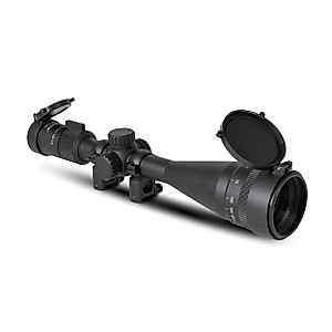 Monstrum Guardian 6-18x50 AO Rifle Scope with Parallax Adjustment | Black | Monstrum Rifle Scope Level Bubble | 1 inch Diameter | Bundle