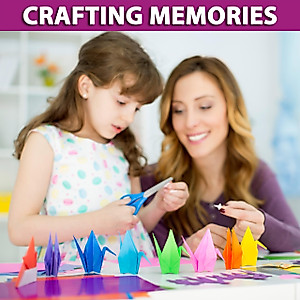 Origami Paper Kit - 50 Projects, 450 Sheets of Colored and Patterned Paper - Hours of Creative Fun for Kids and Adults