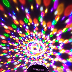 Disco Ball Lights, 9 Colors LED Party Lights DJ Sound Activated Rotating Lights with Remote Control for Home KTV Wedding Dance Show