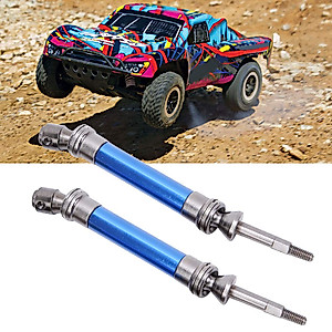 Tbest RC Rear Drive Shaft Set, 1/10 RC Metal CVD Shaft Fit for Slash Car NSV775(Dark Blue) Axles 2Wd 67 C-10 Slash Drag Upgrades Tra2Wd