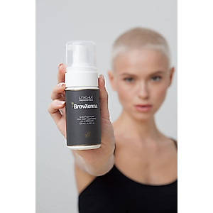 Deep Foam Eyebrow Shampoo Sensitive Natural Cleanser for Makeup Brow Henna Remover Gentle Brow Tint Cleaner Purifying Shampoo for Eyes