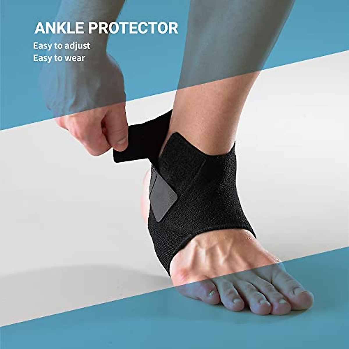 LP SUPPORT - ADJUSTABLE ANKLE SUPPORT For Tendonitis, Sprains, Strains and Injury (Large) - 768KM