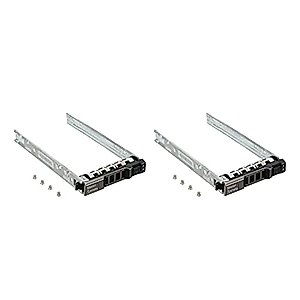 Maravi Canada 2.5" inch G176J G281D KG7NR Hard Drive Tray Caddy Compatible with Dell R610 R710 R620 R720 R630 R730 R730XD R810 R910 T310 T410 T610 T710 PowerEdge Server SAS SATA HDD Screws… (2-Pack)