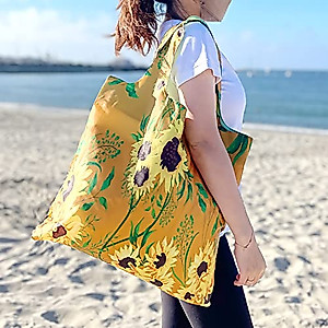 Wrapables AllyBag Collection Reusable Shopping Bag, Sunflowers Harvest