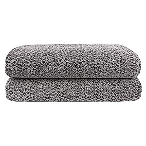 Everplush Diamond Jacquard Bath Towel Set, 2 Pack, Gray