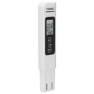 Hanna Conductivity Meter,Industry Leitfähigkeit Aquarium 3 in 1 Water Quality Tester Tds Ec Conductivity Temperature Meter for Household Water Digital Pool Water Testerfor The for Tds Ec