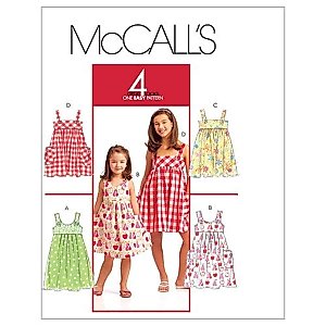 McCall's Patterns M5613 Children's/Girls' Dresses, Size CCE (3-4-5-6)