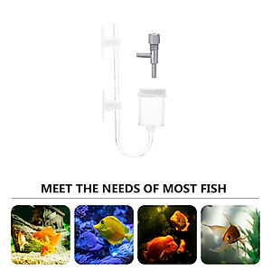 POPETPOP 1 Set Fish Tank Air Bubble Maker Plant Diffuser Co2 Diffuser with Bubble Fish Tank Stone Hydroponic Tank Supplies Bubble Suit Aquarium with Suction Cup Acrylic