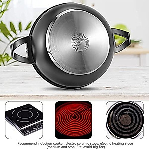 Moroccan Tagine Cooking Pot, Stainless Steel Non-Stick Slow Cooker, Healthy Durable Casserole, for Kitchen Cooking