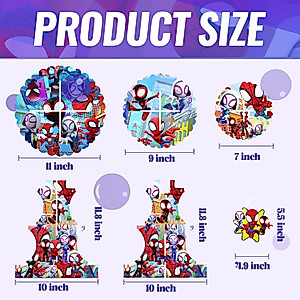 Spidey Cupcake Stands Birthday Party Supplies,Dessert Stand Cupcake Tower Decoration Supplies for Birthday Party Supply