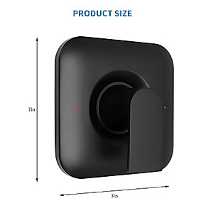 Replacement for Moen T2471BL, Shower Valve Trim Kit, Modern Shower Trim Bathroom Shower Lever Handle, Matte Black Shower Trim Kit Shower Handle, 7x7x5in