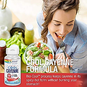 SOLARAY Extra Hot Cool Cayenne 100,000 HU | Healthy Digestion, Metabolism & Cardiovascular Support | 90 VegCaps