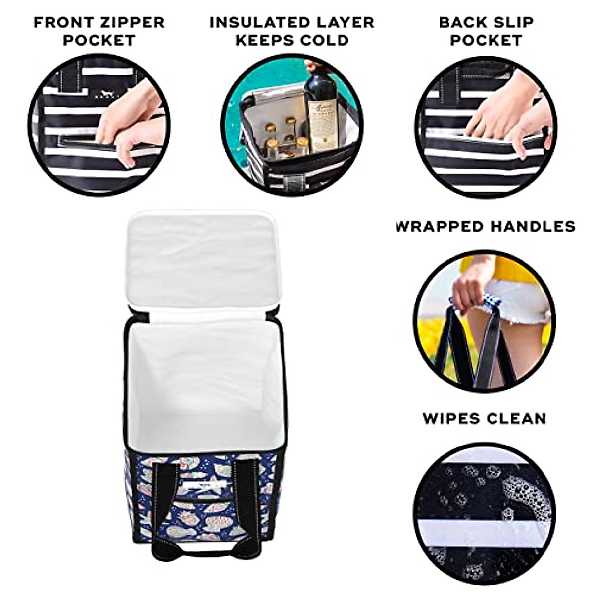 SCOUT Pleasure Chest - Soft, Lightweight, Insulated Cooler, Fits 5 Wine Bottles, Cooler for Beach, Pool, Boat, and Picnics