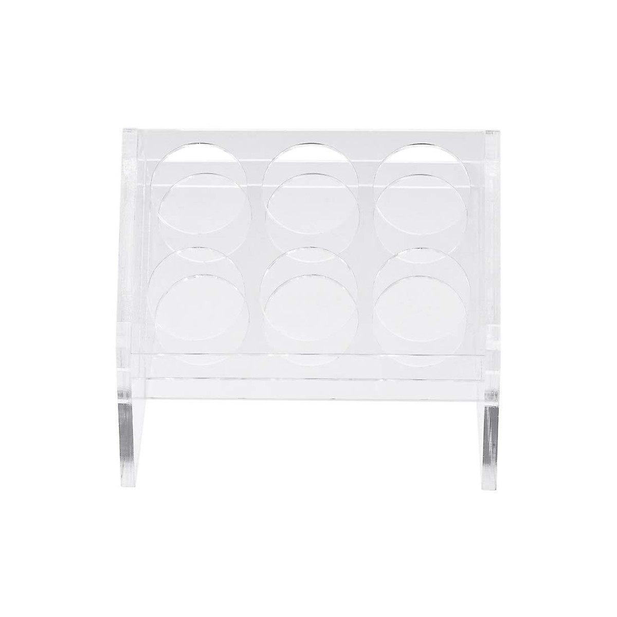 uxcell Slant Rack Acrylic Test Tube Holder 6 Wells for 50ml Centrifuge Tubes Clear