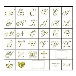 Designer Greetings Monogram Boxed Note Cards, Personalized Stationery Set (10 Count), Letter J
