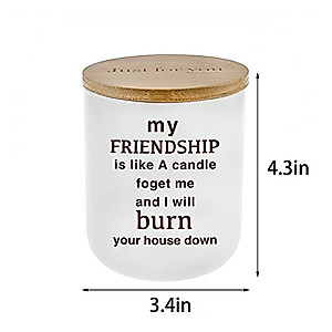 Lihome Friendship Gifts for Women Friends - Best Friend Birthday Gifts for Women, Candles for Home Scented, Handmade Ceramic Jar 11.5oz Natural Soy Wax(Lavender)
