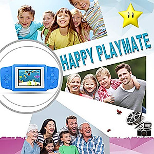 Handheld Games for Kids Built in 218 Classic Retro Video Games 2.5" Screen Portable Arcade Gaming Player System for Boys Girls Birthday (Blue)