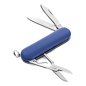 MAXAM Multi-Function Army Knife - Blue Mini Multi-Tool, Pocket Knife with Scissors
