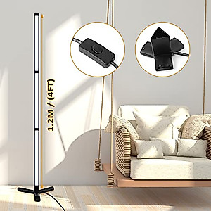 PMS Floor Lamp Mood Light Standing Corner Lamp Reading Light for Living Room, Bedroom, Office or Study Room (Warm White)