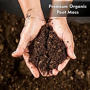 Old Potters Organic Peat Moss – 100% Sphagnum Peat Moss for Potted Plants & Seed Starting – Improves Soil Quality, Organic Gardening for Indoor and Outdoor use (12 Quart)