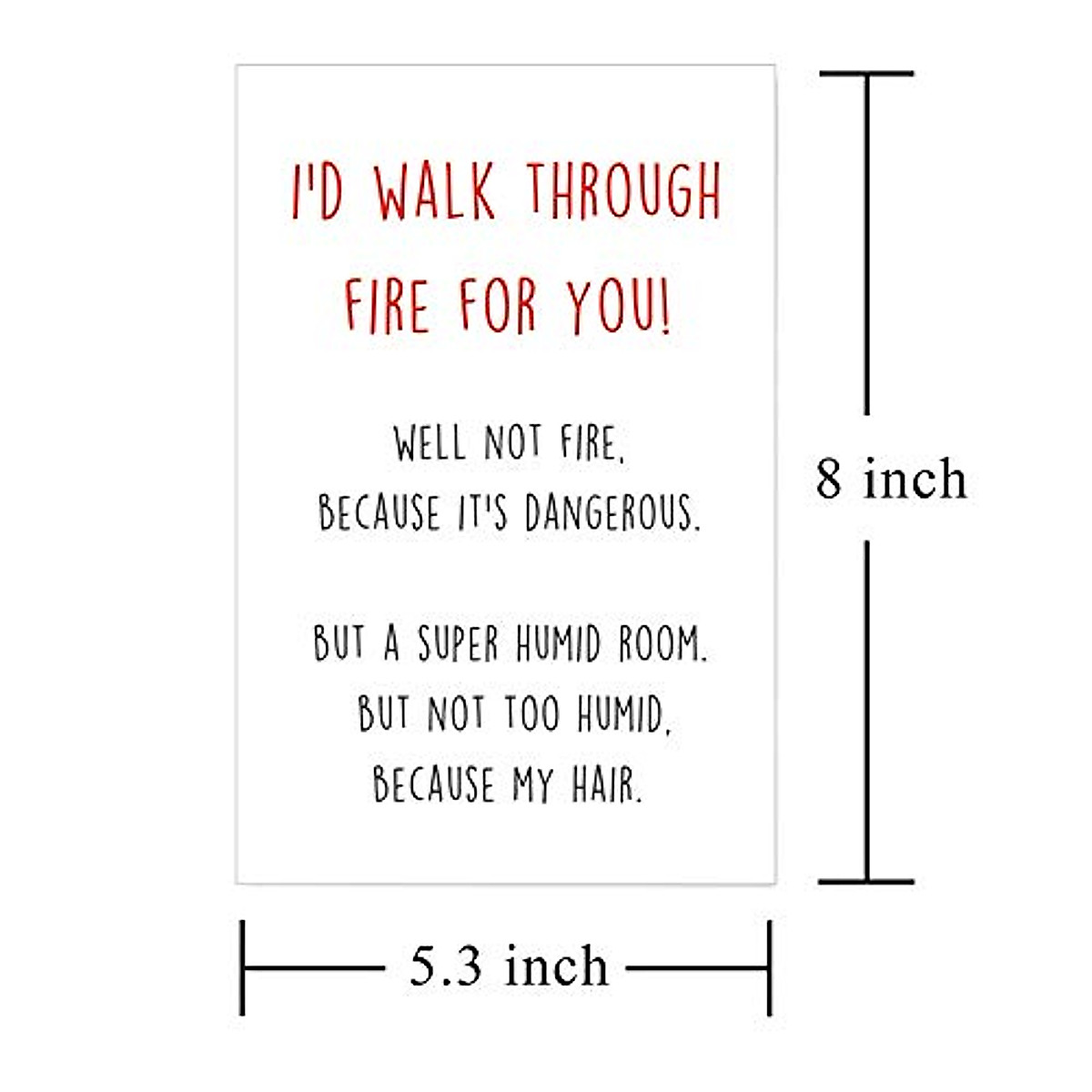 Funny Friendship Card, Best Friend Card, Cute Anniversary Card, Love Card for BFF Bestie Family Member BF