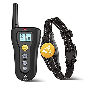 PATPET Vibrating Dog Collar No Shock - Dog Training Collar with Remote Up to 1000ft Range, Rechargeable Waterproof Vibration Collar for Dogs with 3 Training Modes, No Prongs and No Shock
