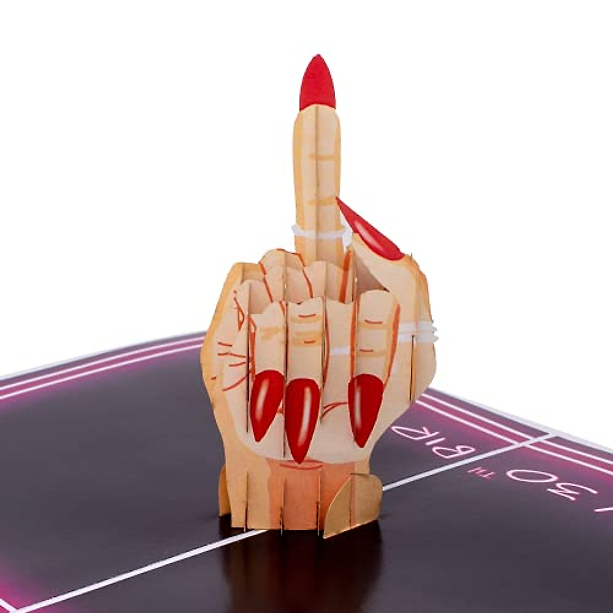 30th Birthday Card For Women | Pop Up Dirty 30 Birthday Cards For Her | Funny 3D Popup Of Girls Middle Finger | Dirty Thirty Birthday Card For Sister | Rude 29 Plus 1 Card For Friend | Size 5" x 7"
