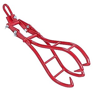Felled Timber Claw Hook, 28in - Log Lifting Tongs Heavy Duty Grapple Timber Claw, Lumber Skidding Tongs Logging Grabber