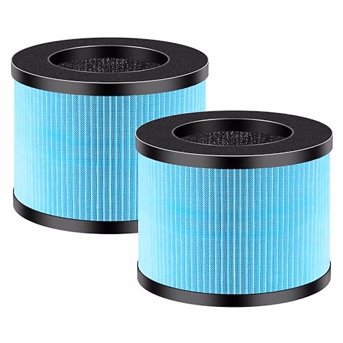 ROMON MK01 & MK06 Filter Replacement for MK01 MK06, ToLife TZ-K1, Kloudi DH-JH01 air Purifier, Standard Version, 2 Pack, Blue